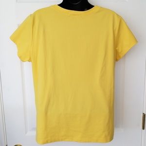Apostrophe | Tops | Apostrophe Stretch Sunny Yellow Short Sleeve Tee ...